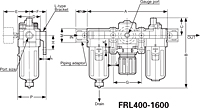 FRL1600 Series Modular Filter, Regulator and Lubricator Components On M ...